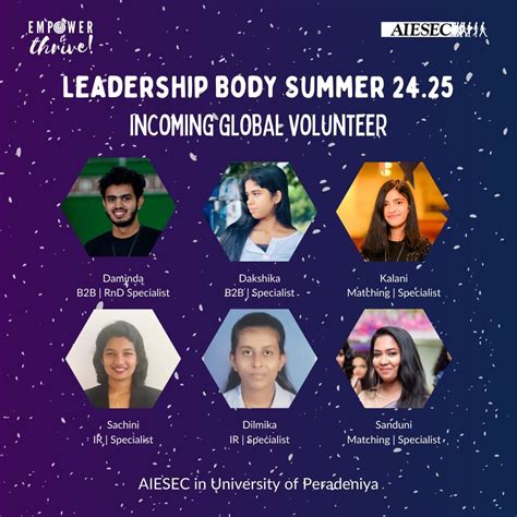 Dakshika Jayaweera On Linkedin Hey Aiesec We Are Thrilled To