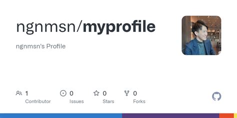 Github Ngnmsn Myprofile Ngnmsn S Profile