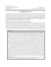 Homework7 Solution Pdf EE360C Algorithms University Of Texas At