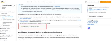 How To Create And Mount Amazon Efs Vinchin Backup