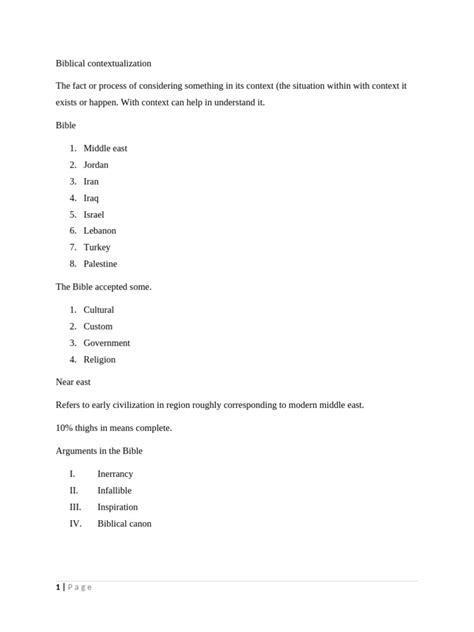 Biblical Contextualization Guide Pdf Baptism Biblical Inerrancy