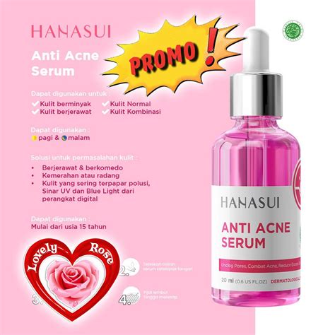 Jual HANASUI SERUM ANTI ACNE PINK Shopee Indonesia