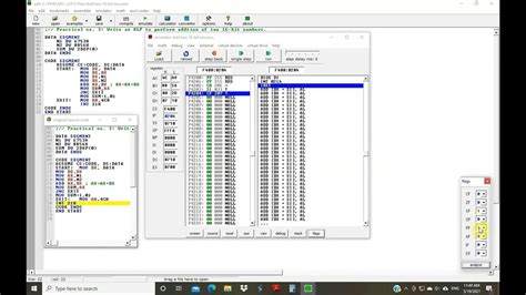 practical no 3 write an alp for the addition of two 16 bit nos youtube