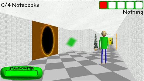 baldi s basics plus gameplay 14 using the portal poster to avoid