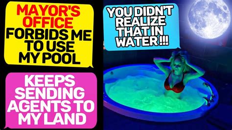 Trespassing Karen Doesnt Realize That Now In My Pool I Am The Owner