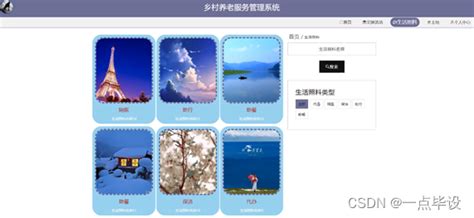 基于springboot vue乡村养老服务系统的设计与实现（附源码） 基于 vue与 springboot的 乡村养老服务系统的设计与实现