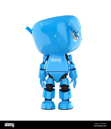 D Rendering Cute And Small Artificial Intelligence Personal Assistant
