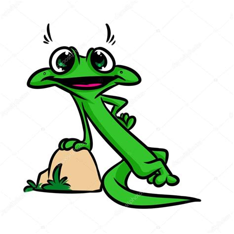 Funny Lizard Clipart Image