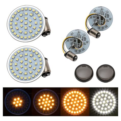 HogWorkz Sequentialz 1157 Front LED Inserts For Harley Bullet Style