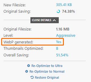 How To Enable WebP Images And How It Works Documentation