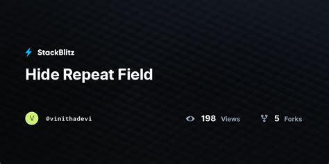 hide repeat field stackblitz