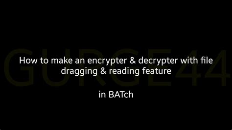 How To Make A File Encrypter And Decrypter With File Dragging And Reading