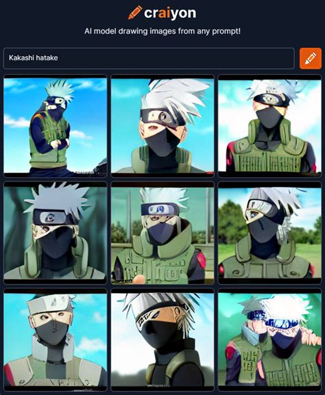 Asked An AI To Draw Kakashi And Sharingan Fandom