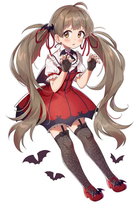 Safebooru 1girl Ahoge Bangs Bat Hair Ornament Black Bow Black Gloves