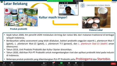 Webinar Online Series Probiotik Juni Cfns Ugm Ac Id Id