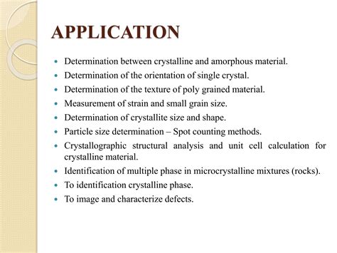 X Ray Diffraction Pptx