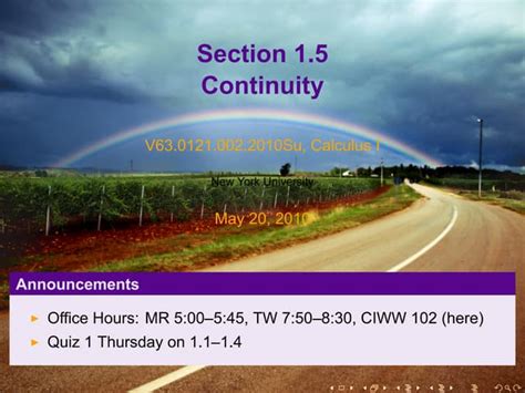 Lesson 4 Continuity Ppt