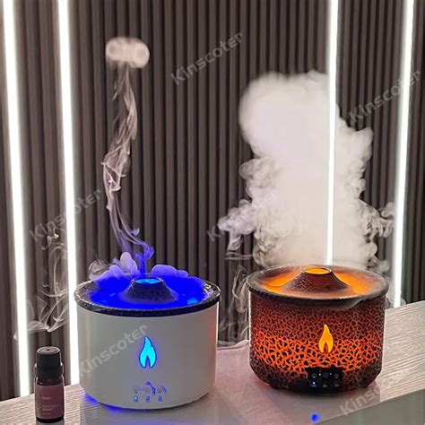 360ml Volcano Aroma Diffuser Essential Oil Humidifier With Jellyfish