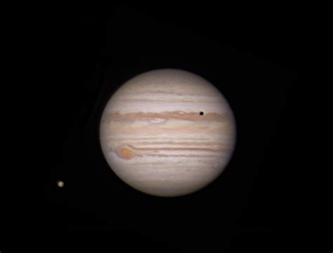 Jupiter Ganymede And The Shadow Of Io R Astrophotography