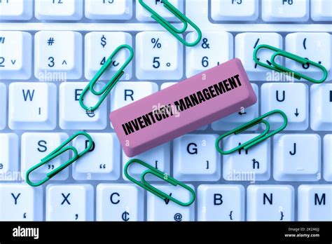 Writing Displaying Text Inventory Management Word Written On