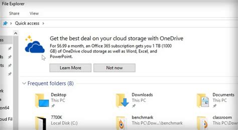 Microsoft започна да показва реклама директно във файловия мениджър на