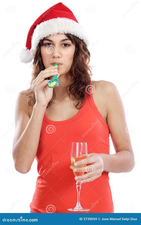 Girl With Glass Of Champagne Stock Image Image Of Glass Beverage