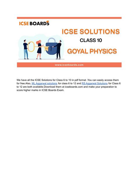 PPT ICSE Goyal Brothers Prakashan Class Physics Solutions PowerPoint Presentation ID