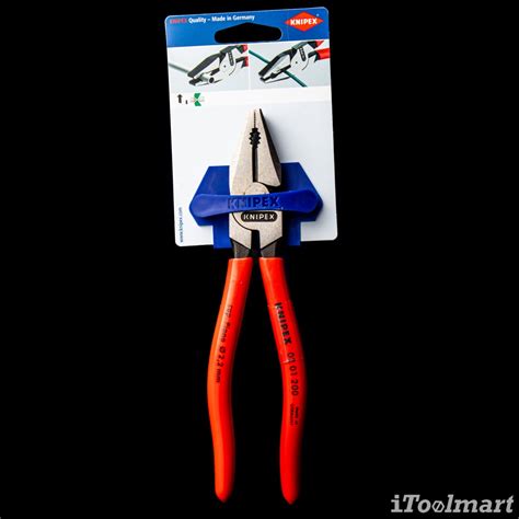คีมปากจิ้งจกงานหนัก Knipex ขนาด 200 มิล ด้ามพลาสติก 02 01 200 Sb ลด