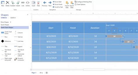 User Guide To Make Visio Gantt Chart In Less Than 5 Minutes