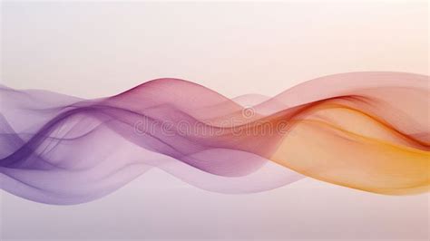 Abstract Waves In Soft Colors Create A Calming Visual Effect Stock