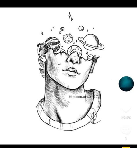 Planets Svg Head With Planets Svg Solar System Svg Space Face Svg Earth