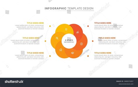 Circle Round Infographic Design Template Six Stock Vector Royalty Free 2400572457 Shutterstock
