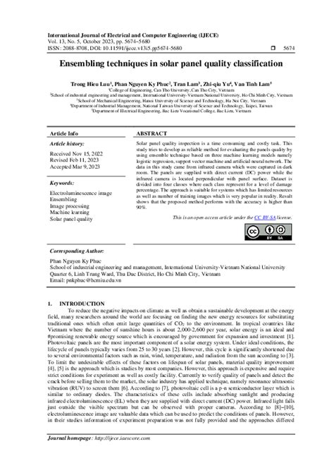pdf ensembling techniques in solar panel quality classification