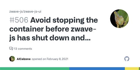 Avoid Stopping The Container Before Zwave Js Has Shut Down And Saved