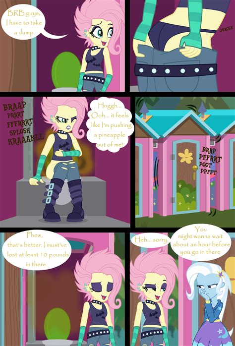 2380394 Suggestive Artist Lightning Musicwave Fluttershy Trixie