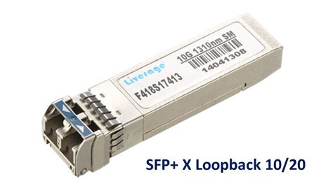 Sfp X Loopback 1020 Cutting Edge Optical Transceivers And Testing