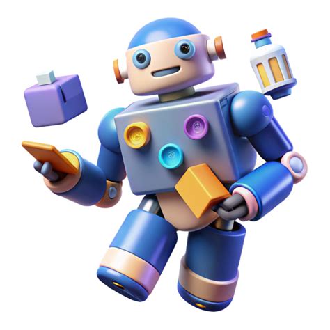 Friendly Robot Automation Mobile App Digital Tools Ai Assistance Smart Technology Software