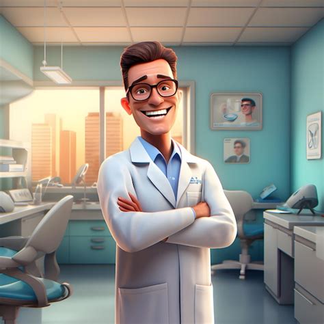 Doctor Con Bata Blanca Es Muy Amable Y Está Dispuesto A Ayudar Foto