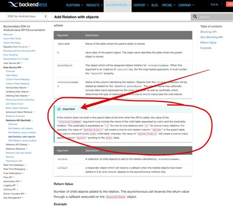 Create A Relation With User General Backendless Support