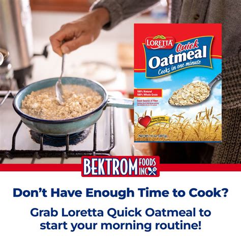 Bektrom Foods Inc On Linkedin Bektrom Loretta Breakfast Oatmeal