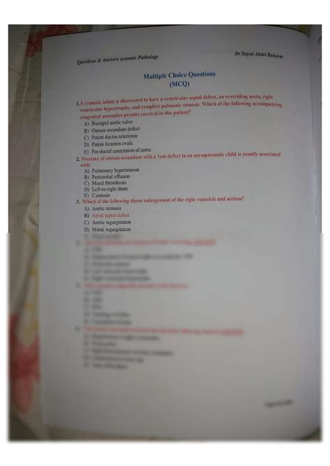 SOLUTION Systemic Pathology Mcqs Studypool