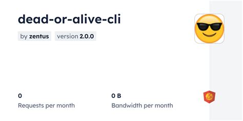 Dead Or Alive Cli Cdn By Jsdelivr A Cdn For Npm And Github