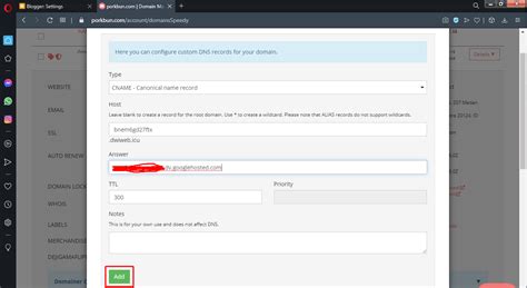 Cara Menghubungkan Domain Porkbun Ke Blogger Dwiay Dal1809