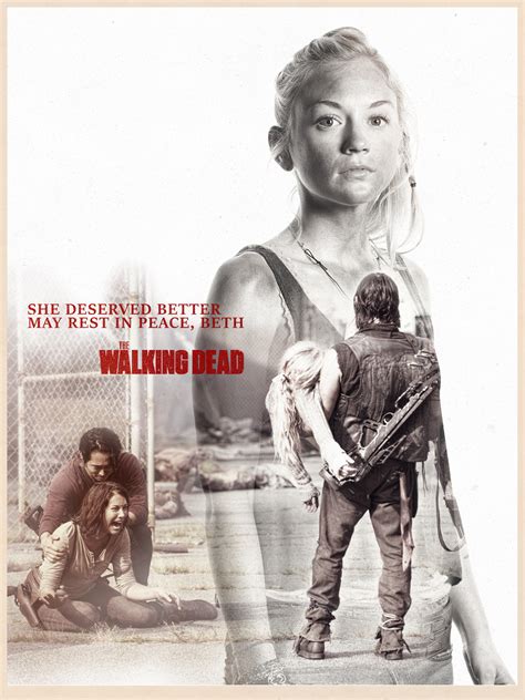 Beth The Walking Dead Season 5 Final Poster By Rmsbrn