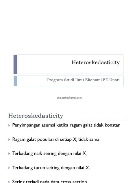 10 Heteroskedasticity Pdf