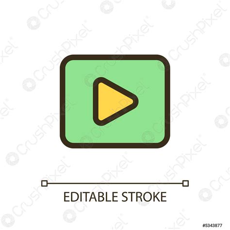 Video Pixel Perfect Rgb Color Ui Icon Stock Vector 5343877 Crushpixel