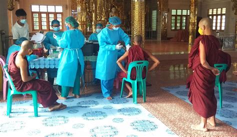 ဇီးကုန်းမြို့နယ်တွင် သံဃာတော်များ၊ ဝန်ထမ်းများနှင့် အသက် ၆၅ နှစ်အထက် သက