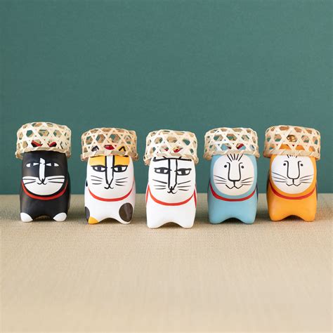 【再入荷】猫張り子、全員集合！ Lisa Larson