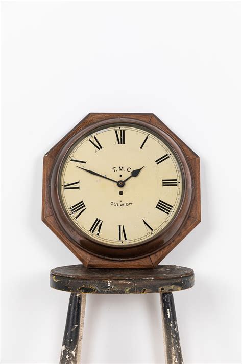 Octagonal Copper Tmc Dulwich Wall Clock — Antiques Workshop