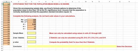 Solved Hello I Need The Excel Formulas For The Chegg Com